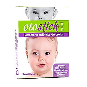 Otostick Baby, Aesthetic Correctors for Prominent Ears, Contains 8 Correctors and 1 Cap, 3+ Months