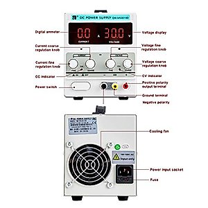 SUNCOO Variable DC Power Supply, Adjustable Switching Regulated Bench Power Supply 30V 5A with Digits Display high-Precision Outputs for Lab/Electronic Repair/DIY/Aging Test, 110v