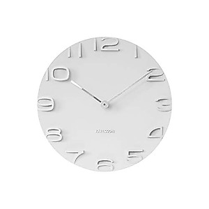 Present Time Karlsson On The Edge Wall Clock, White