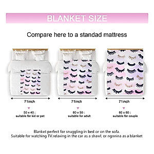 yuboo Lash Blanket Golden Girl - Get Well Gifts for Women Super Soft Eyelash Throw Blanket for Lash Bed/Couch Sofa Esthetician Gifts Lightweight Blanket 50"x 60"