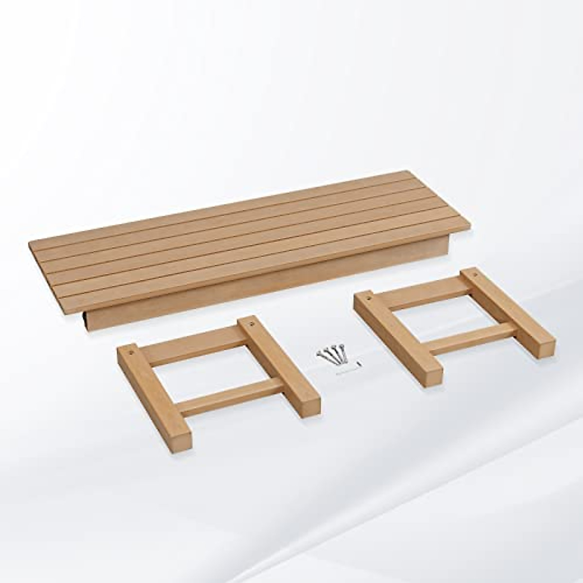 ACUEL Garden Bench, Poly Lumber Outdoor Bench Weatherproof, 2-Person Patio Benches for Outdoor, Rot-Proof Fade Proof