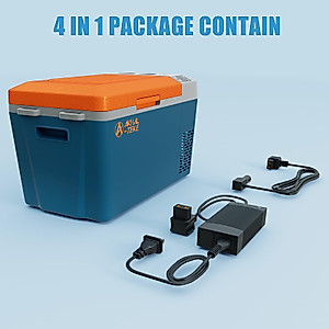 AKHAL-TEKE 12 Volt Refrigerator, 24 Quart(23L) Portable Refrigerator Freezer(-7℉~50℉) APP Control Car Fridge Cooler with Compressor 12/24V DC and 110-240V AC for Car, Camping and Home Use