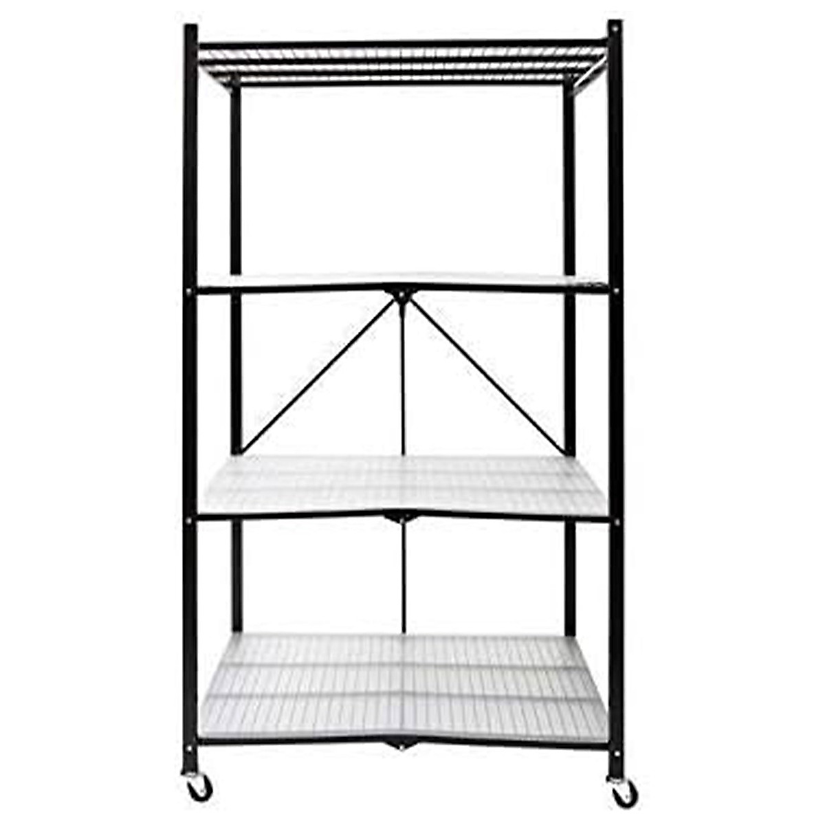 Origami Magnetic Shelf Liners For Wire Shelves & Wire Shelving | R5 Series Collapsible Foldable 4-Shelf Large Heavy Duty Storage Rack (4 Pack) | Clear