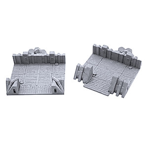 Planetary Outpost Trenches by Makers Anvil - Compatible with Dungeons and Dragons (DND), 28mm Miniature Wargaming, Tabletop RPGs, Wargame Scenery