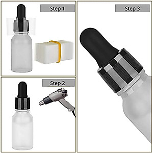 190mm x 56mm 200 ga Clear PVC Shrink Bands - Qty 250 - Non-Perforated