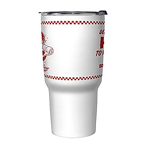 Netflix Stranger Things Surfer Pizza 27 oz Stainless Steel Travel Mug, Multicolor