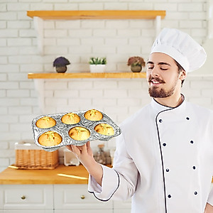 RTUDOPUYT 15 Pc Disposable Muffin Tins, 6-Cup Cupcake Aluminum Pans, Favorite Cupcake Tin Size For Baking Cupcakes Muffins And Mini Pies - Standard Size