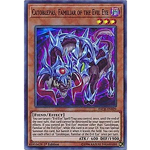 Yu-Gi-Oh! - Catoblepas, Familiar of The Evil Eye - INCH-EN029 - Super Rare - 1st Edition - Infinity Chasers