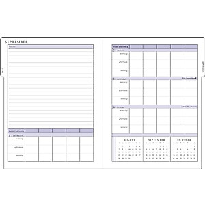 2023 Hydrangeas Family Weekly Planner (18-months, July 2022 - December 2023)