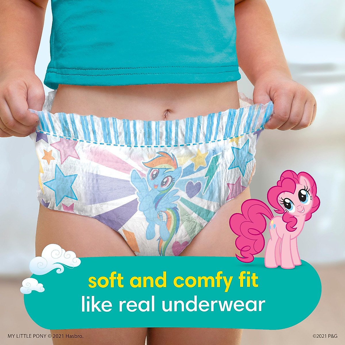 Pampers Training Pants - Easy Ups Girls & Boys - Size 2T-3T, 140 Count, My Little Pony Potty Underwear (Packaging May Vary)