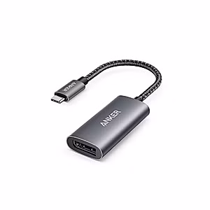 Anker USB C to DisplayPort (8K@60Hz or 4K@144Hz), 518 USB C Adapter (8K DisplayPort), USB C to DP 1.4, for MacBook Pro, MacBook Air, iPad Pro, Pixelbook, XPS, and More