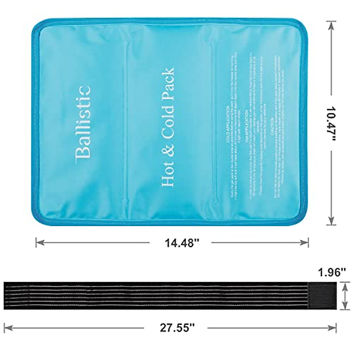 Reusable Ice Packs for Injuries Shoulder - Dual Use Hot & Cold Packs for Pain Relief, Cold Compress Wrap for Relief Tendonitis, Bursitis, Sore Muscles, Bruising, Swelling and Neck Pain