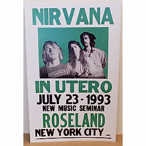 Nirvana Concert Tour Poster 1993, Roseland, NYC