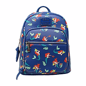 Loungefly Disney The Little Mermaid Ariel Double Strap Shoulder Bag Purse