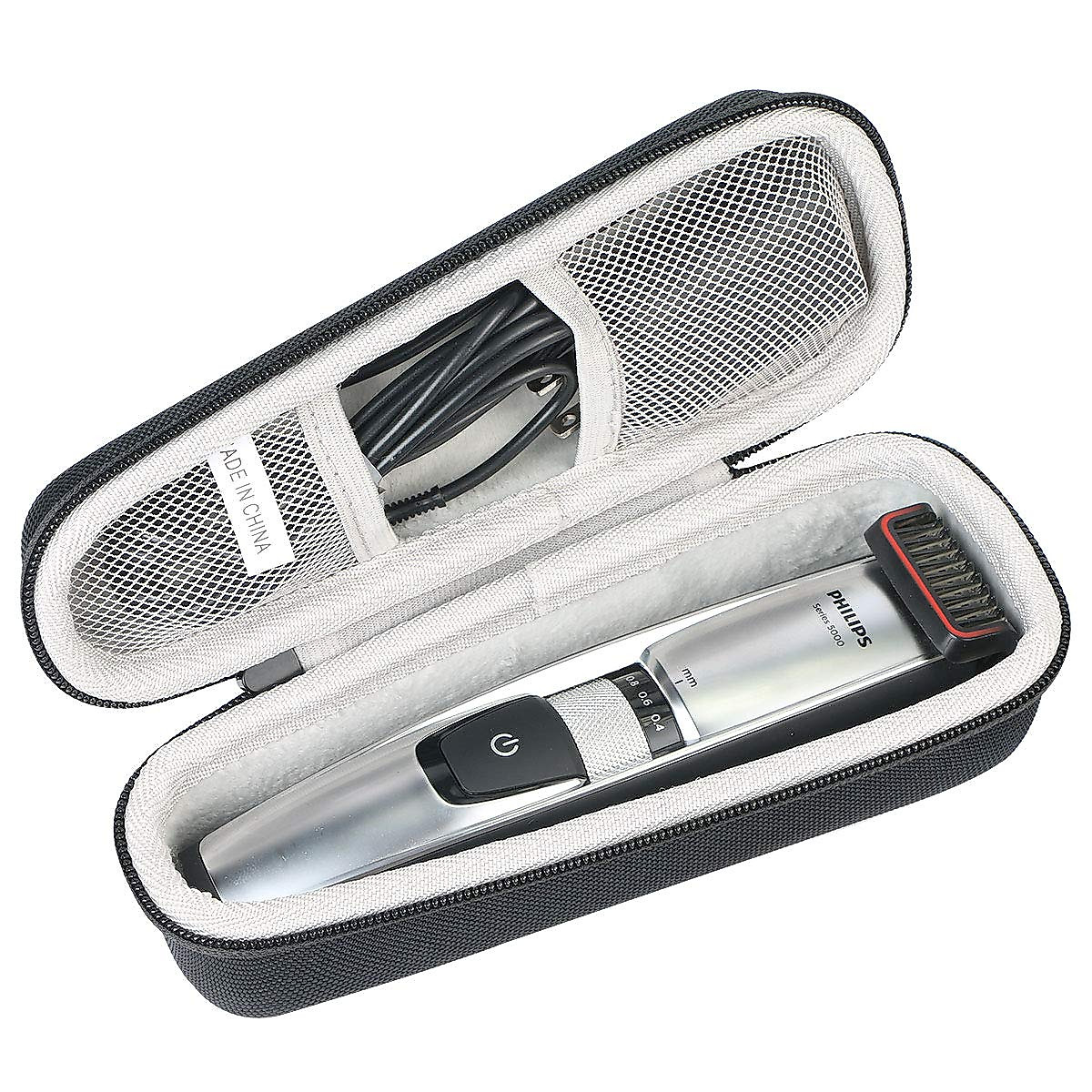 khanka Hard Travel Case Replacement for Philips Norelco Beard & Head trimmer Series 5100/7000 built-in length settings, hair clipping combs