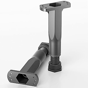 Tuklye Adjustable Bed Support Legs Bed Frame Center Support Leg for Bed Frame,Cabinet and Wooden Furniture 4PCS (7.1" ~ 13.4")