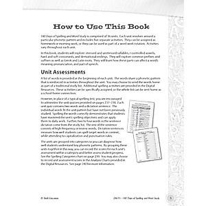 180 Days™: Reading, Vocabulary/Language for 5th Grade Practice Workbook for Classroom and Home, Cool and Fun Practice Created by Teachers (180 Days of Practice)