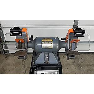 ATS Machine Safety Solutions Small Universal Bench Grinder Eye Shields and Eye Shield Mounting Assembly for 6-inch Power Bench Grinders, (UGS-1)