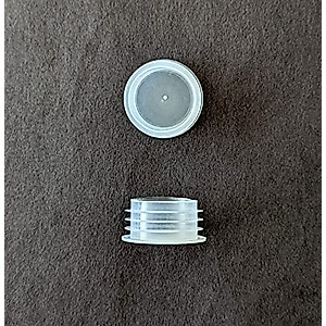 Plastic Stopper Replacement Plug for Salt and Pepper Shakers, Flower Pots, Bottles, Pipes etc 3/4'' (Small top, 2 pcs), White