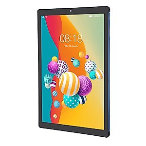 HD Tablet, 128GB Tablet 10.1 Inch Tablet Blue 6GB 128GB 10 Core CPU 8800mAh Dual Band 5G WiFi Type C MT6592 100?240V