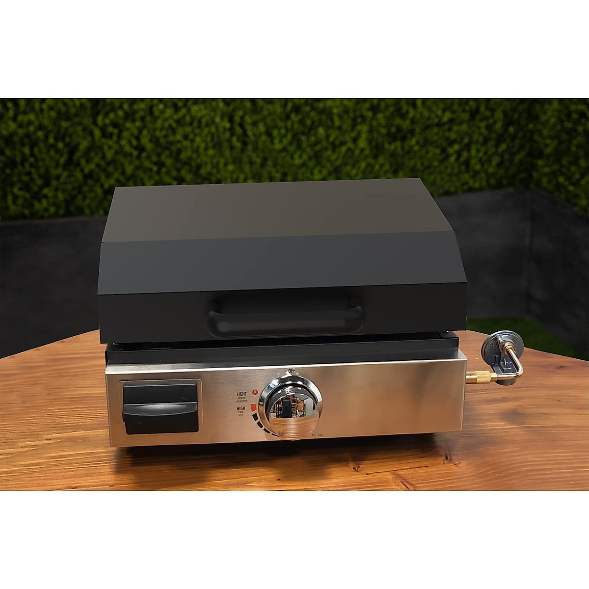 Stanbroil Hard Cover Hood for Blackstone 17 Inches Front Grease Table Top Griddle, Black