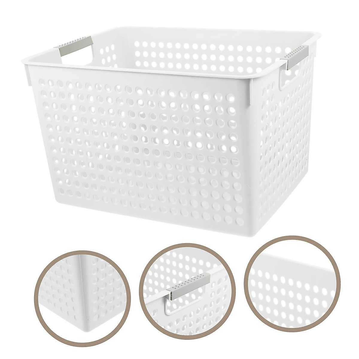 Dirty Clothes Hamper Plastic Organizer Bins Baby Bath Towel Storage Basket White Desktop Plastic Baskets Pp Baby Plastic Laundry Baskets Sundries Storage Holder