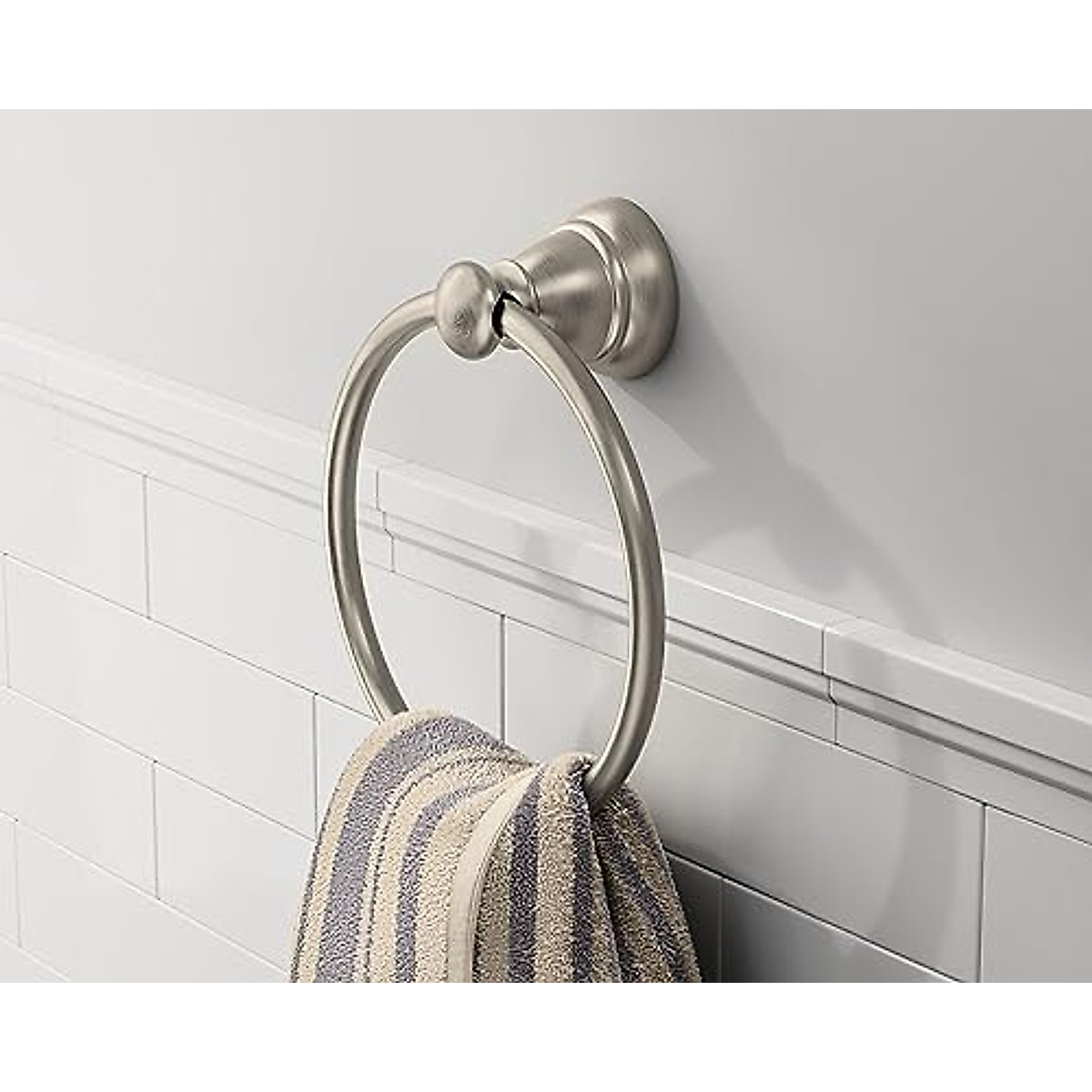 Moen Y2686BN Banbury Hand Towel Ring, Brushed Nickel