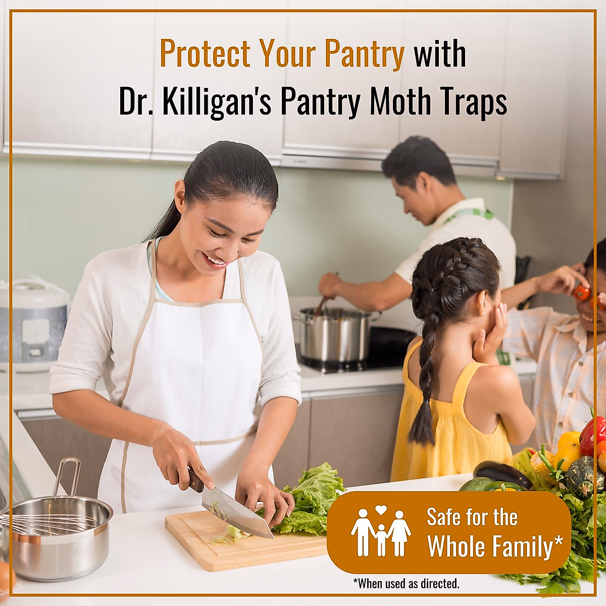 Dr. Killigan's Premium Double Potent Pantry Moth Traps with Pheromones Prime, Indian Meal Moth Traps for House, How to Get Rid of Moths in House (6 Count, Blue)