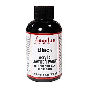 Angelus Acrylic Leather Paint Black 4oz