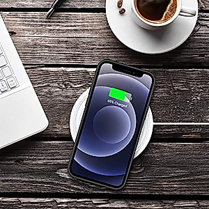 EasyAcc Slim Case for iPhone 12, Thin Matte Black TPU Phone Cases Finish Profile Soft Back Protective Cover Compatible with iPhone 12 2020