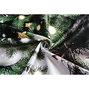 Kate 8×8ft Bokeh Bohemia Christmas Tree Photo Backdrop White Fireplace Brick Wall Xmas Photography Background for Christmas Studio Props