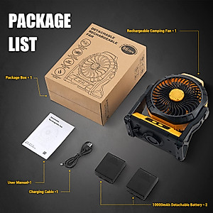 Geek Aire High Velocity Fan for Office & Living Room，Portable for Camping