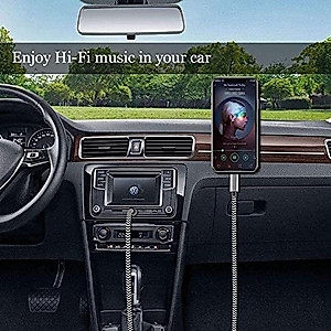 2Pack Aux Cord for iPhone, Apple MFi Certified 3.3ft Lightning to 3.5mm Aux Audio Auxiliary Cable for iPhone 14 13 12 11 XS XR X 8 7 iPad iPod, iPhone Aux Cord for car/Home Stereo, Speaker, Headphone