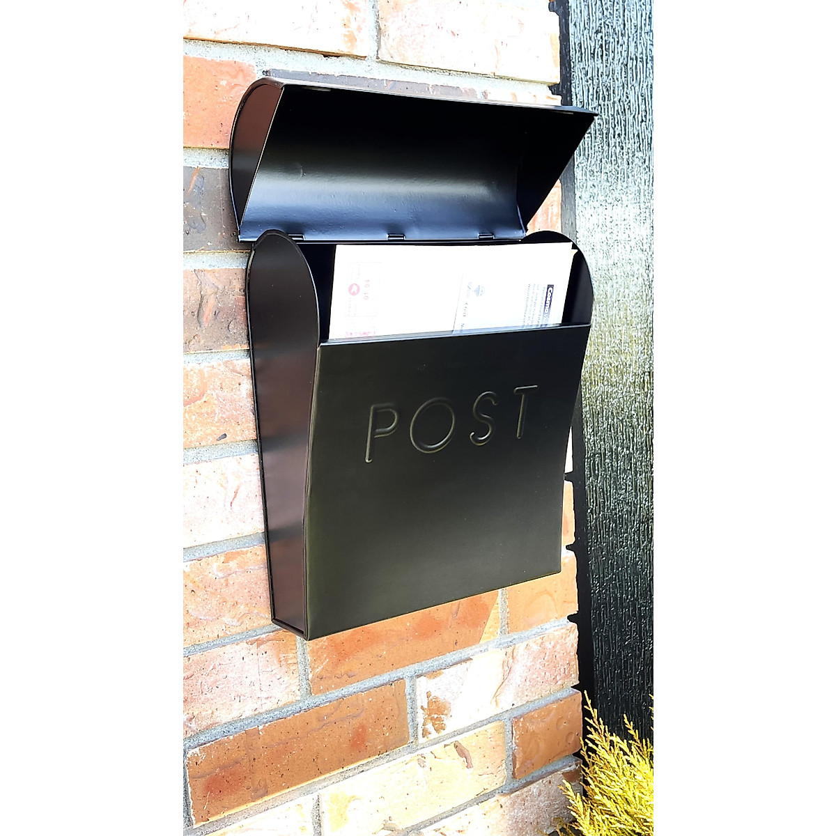 NACH Wall Mount Mailboxes for Outside, 11x4.5x12.5 in Cream White Mail Boxes for House Outside, Waterproof Mailbox - Vicki-Style Mail Box