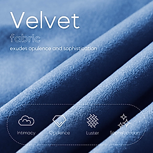 Yoglad 88.6" 3-Seater Modern Minimalist Sofa with Square Armrests, Oversized Seat Velvet Couch and 2 Pillows, Right Angles Geometry Loveseat Furniture for Living Room Small Apartment (Klein Blue)