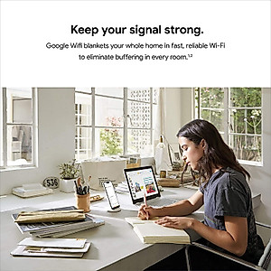Google Wi-Fi Mesh Network System Router AC1200 Point (3-Pack) Bundle with Nest Indoor Security Camera, 3-Pack