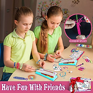 NEECOO Friendship Bracelet Making Kit for Teen Girls,Best Girl Gifts of Jewelry Making Kits for Birthday,Christmas,Rewarding & Party,DIY Arts and Crafts Toys for Kids Ages 6 7 8 9 10 11 12 and Up