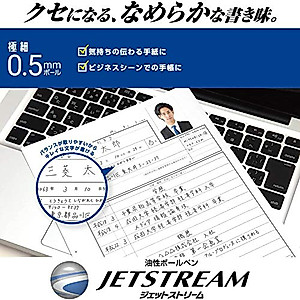 uni Jetstream Multi Function Pen, 4 Color Ballpoint Pen,Light Pink Barrel (MSXE510005.51)
