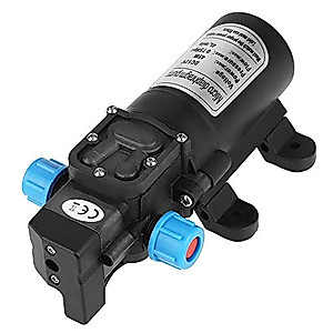FTVOGUE Diaphragm Water Pump Self Priming Micro High pressure Low Noise for Car Washing Garden Watering with Filter DC 12V 45W,Pressure Switch