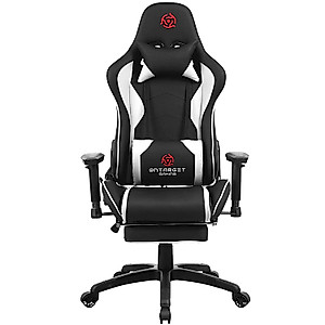 OnTarget Gaming Gaming Chair with Footrest High Back Gaming Chair with Footrest Ontarget GC100 Video Game Chair PC Racing Style Gamer Chair