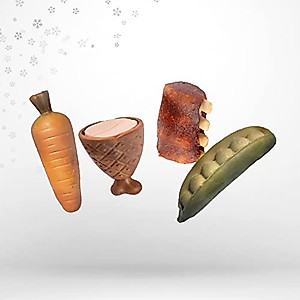 DreamBone Holiday Favorites, 4 Count, Made with Real Chicken, Rawhide-Free Chews for Dogs