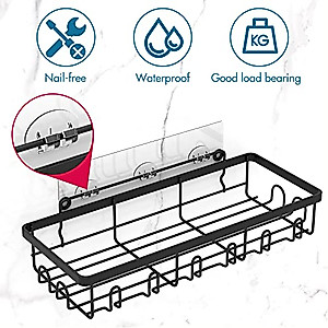 Shower Caddy Adhesive Strip, Sticky Adhesive Pad for Shower Organizer Basket, Kitchen Racks, Bathroom Storage Shelves