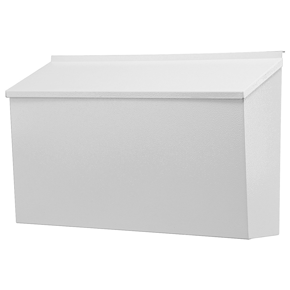 KYODOLED Wall-Mount Mailbox,Large Capacity Mail Box,Galvanized Steel Rust-Proof Metal Post Box,Mailboxes for Outside,15.7"x9.9"x4.9" White