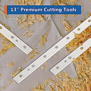 13 inch Planer Blades for Dewalt DW735 Electric Planer Knives DW735X Wood Planer Cutter with 24 Pcs Screws Replace DW7352 Blade Knife -3 Pack