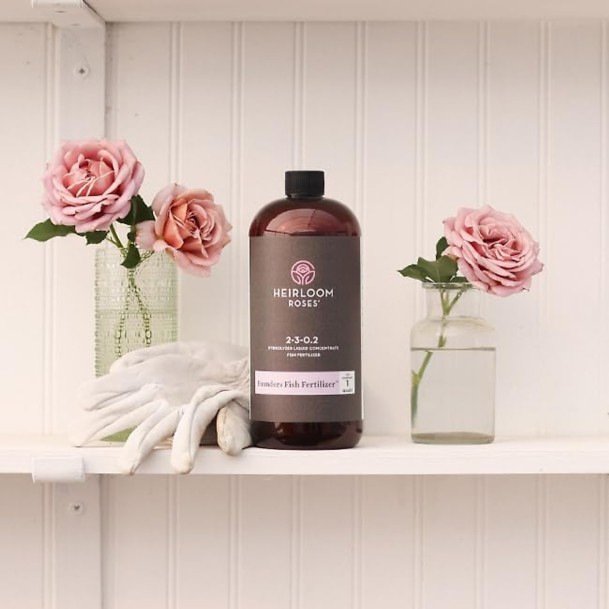 Heirloom Roses Founder’s Fish Fertilizer - Plant Food for Plants, Organic Liquid Emulsion Fertilizer, Garden Fertilizers for Rose Flower and Tomato Outdoor Gardening