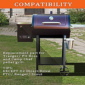 FCCUM Grill Induction Fan Kit Compatible with Pit Boss & Traeger & Camp Chef Wood Pellet Grills, Replace OEM Combustion Fan Part