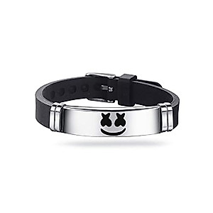 MCDREAMUSA Academia Backpack Shoulder Bag with USB Charging Port & Gift Bracelet Anime School Bookbag Laptop Backpack Daypack