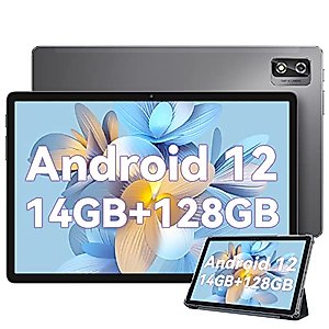 Blackview 2023 New Tab 12 Pro Android 12 Tablets 10 inch Tablet with Stylus14 (8+6 Expand) GB RAM + 128 GB ROM 1TB TF Tablet PC, 1920 * 1200 FHD+IPS, Octa-core，2.4G/5G WiFi, Bluetooth 5.0 GPS Gray