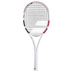 Babolat Pure Strike 18/20 Tennis Racquet Racquet - Strung with 16g White Babolat Syn Gut at Mid-Range Tension (4 3/8" Grip)