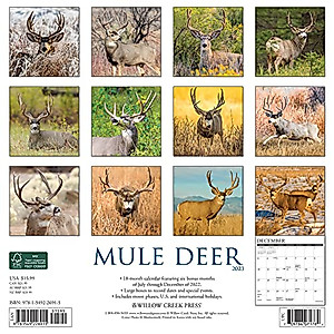 Mule Deer 2023 Wall Calendar